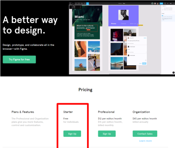 Figma - A free tool to create website interface designs - Misc