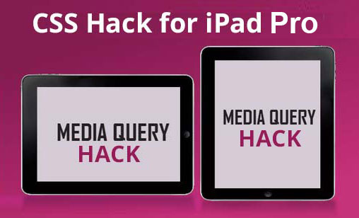 Media Query for IPad Pro - CSS - Misc