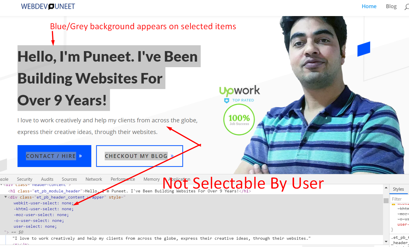 Disable User Selection On Web Page Elements Css Misc 7034